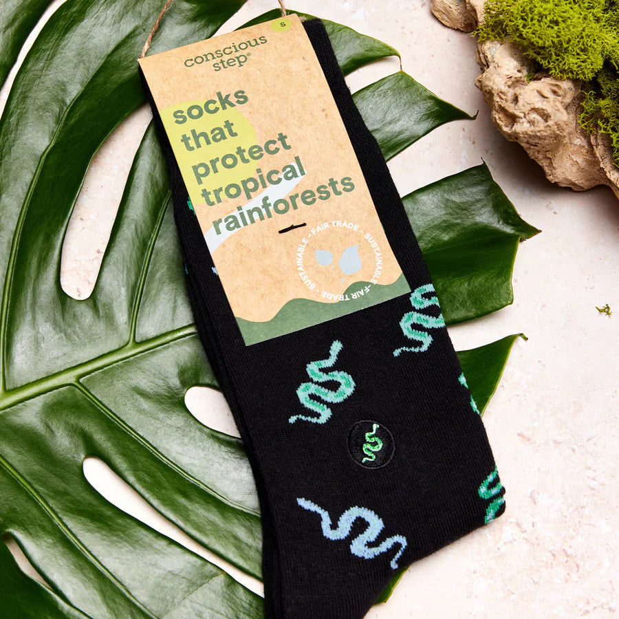 Conscious Step Socks that Protect Tropical Rainforests - Snakes ...